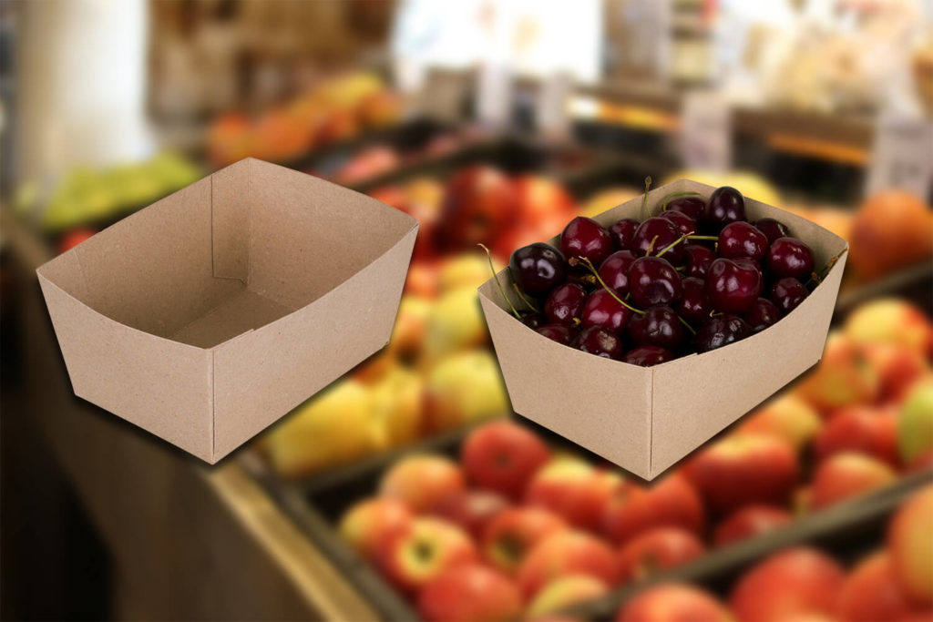 Appel bakje van duurzaam karton voor boerderijwinkel of retail